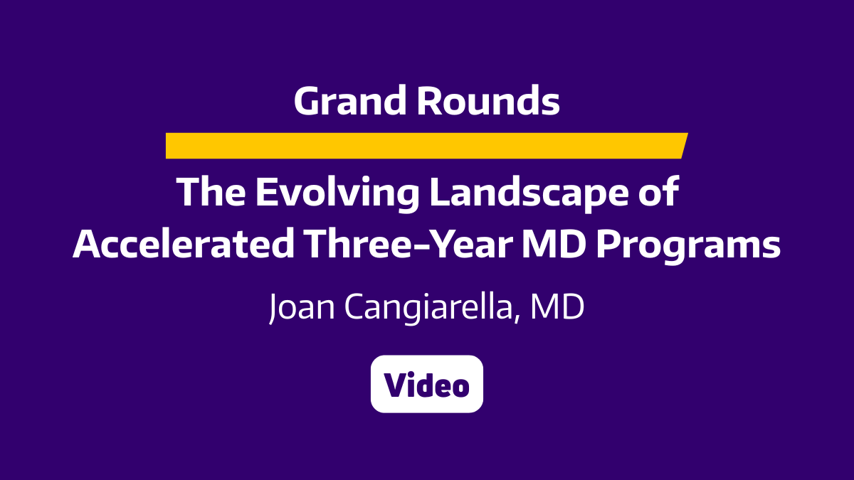 Grand Rounds: The Evolving Landscape of Accelerated MD Programs - UW ...